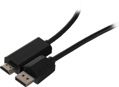 Кабель видео HAMA Ultra-HD 4K, DisplayPort (m) - HDMI (m) , 1.5м ...