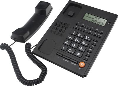 Проводной телефон Ritmix RT-420, черный – купить в Ситилинк | 1912637