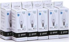 Упаковка ламп LED GAUSS E14, свеча, 6Вт, 10 шт. [33126] – купить в ...