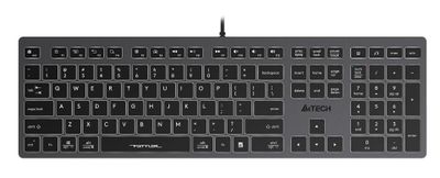 Клавиатура A4TECH Fstyler FX60, USB, серый [fx60 grey / white] – купить ...
