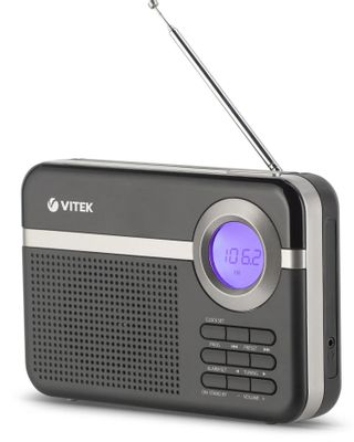 Радиоприемник Vitek VT-3592, черный – купить в Ситилинк | 2035558