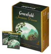 Чай GREENFIELD Jasmine Dream, зеленый, жасмин, 100шт – купить в ...