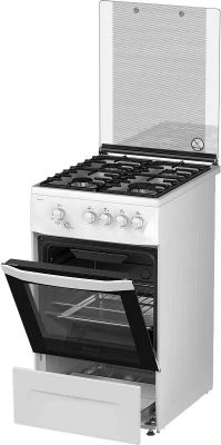 Газовая плита Darina 1D1 GM 241 008 W, газовая духовка, стеклянная ...