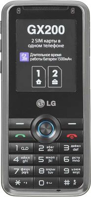 Обзор товара сотовый телефон LG GX200, черный (560960) в интернет-магазине СИТИЛИНК
