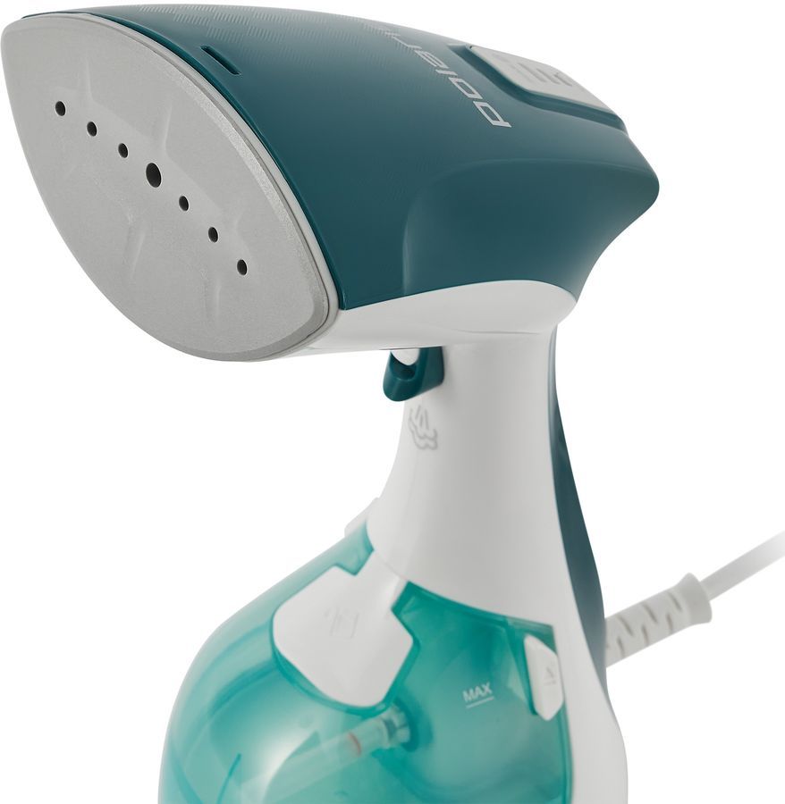 Характеристики Отпариватель ручной Polaris PGS 1570CA, белый / зеленый ...