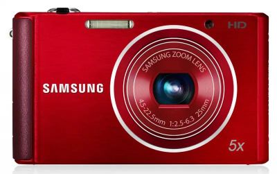 Характеристики Цифровой компактный фотоаппарат Samsung ST78, красный ...