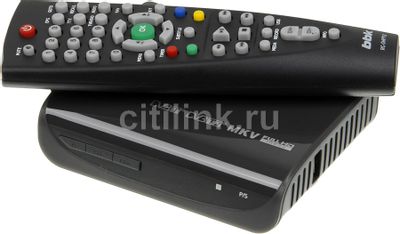 Ресивер DVB-T2 BBK SMP022HDT2, темно-серый – купить в Ситилинк | 440110