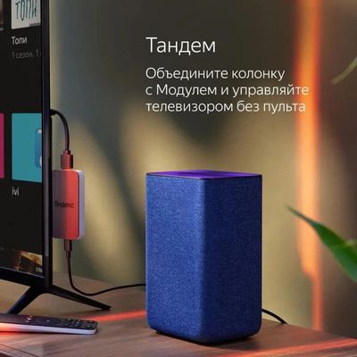 Умная колонка ЯНДЕКС Станция 2 30Вт, с Алисой, песочный [yndx-00051e ...