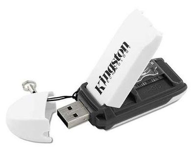 Картридер внешний Kingston K-FCR-ML, белый – купить в Ситилинк | 513378