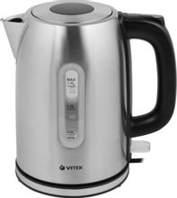 Чайник электрический Vitek 1140-VT, 2200Вт, серебристый матовый и черный – купить в Ситилинк ...