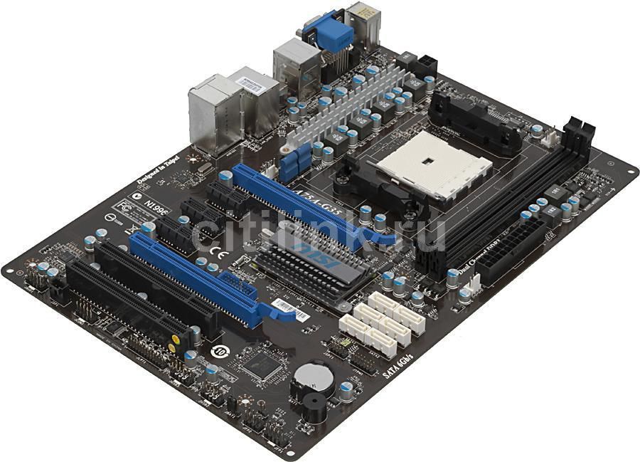 Характеристики Материнская плата MSI A75A-G35, Socket FM1, AMD A75 FCH ...