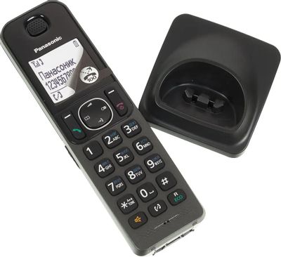 Радиотелефон Panasonic KX-TGF310RUM, серый металлик – купить в Ситилинк ...