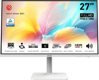 27" Монитор MSI Modern MD2712PW, 1920x1080, IPS, 100Гц, 1хHDMI, белый ...