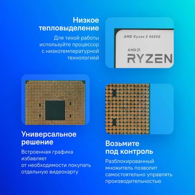 Процессор AMD Ryzen 5 4600G, AM4, OEM [100-000000147] – купить в ...