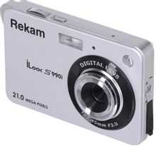 Цифровой компактный фотоаппарат Rekam iLook S990i, серебристый – купить ...