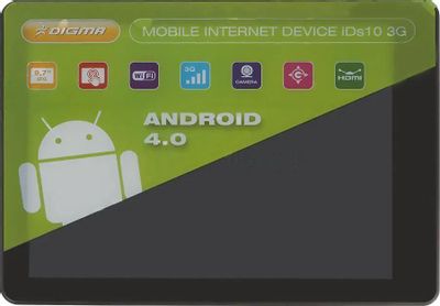 Характеристики Планшет Digma iDs10 3G 9.7", 1GB, 8GB, 3G, Wi-Fi, Android 4.0 черный [ids 10 3g ...