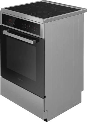 Электрическая плита MAUNFELD MEC611CS10TD, стеклокерамика, серебристый ...