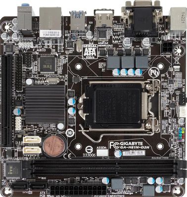 Обзор товара материнская плата Gigabyte GA-H81N-D2H, LGA 1150, Intel H81, mini-ITX, Ret (959600 ...