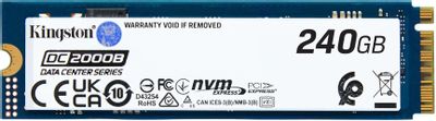 SSD накопитель Kingston DC2000B 240ГБ, M.2 2280, PCIe 4.0 x4, NVMe, M.2 [sedc2000bm8/240g ...