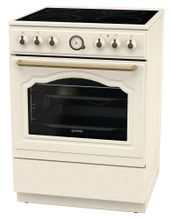 Электрическая плита Gorenje GECS6B70CLI, стеклокерамика, без крышки ...