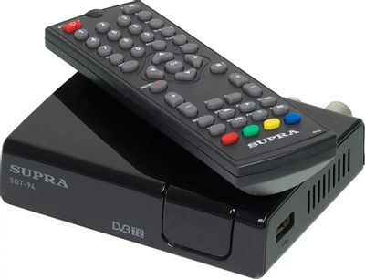 Ресивер DVB-T2 Supra SDT-94, черный – купить в Ситилинк | 281439