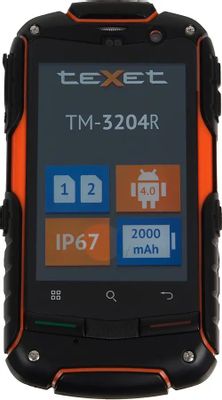 Обзор товара смартфон TeXet TM-3204R, черный / оранжевый (786444) в интернет-магазине СИТИЛИНК