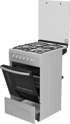 Газовая плита Darina F KM 341 323 W, электрическая духовка, стеклянная ...