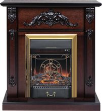 Характеристики Электрокамин REALFLAME Anita STD/EUG AO+Majestic Lux Brass дуб античный (1711983 ...