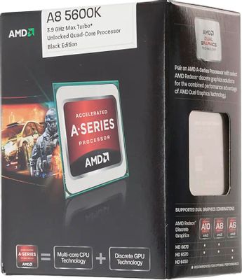 Процессор AMD A8 5600K, SocketFM2, BOX [ad560kwohjbox] – купить в ...
