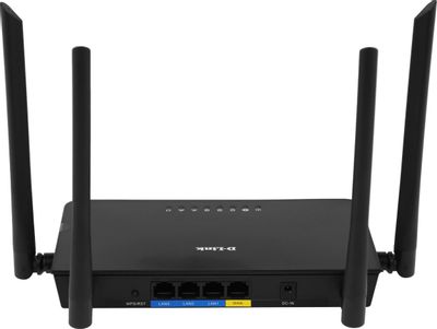 Характеристики Wi-Fi роутер D-Link DIR-820/RU/A1A, Wi-Fi 5, AC1200, 2.4/5ГГц, 3 LAN, черный ...