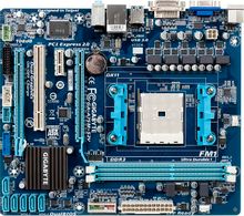 Материнская плата Gigabyte GA-A75M-S2V, Socket FM1, AMD A75 FCH, mATX ...