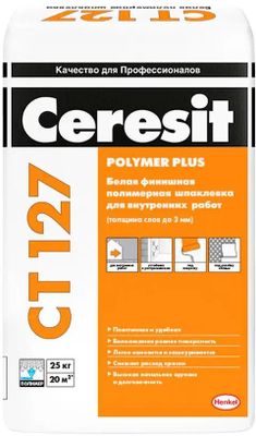 Характеристики Шпаклевка Ceresit CT 127 Polymer Plus (1463218) 25л ...