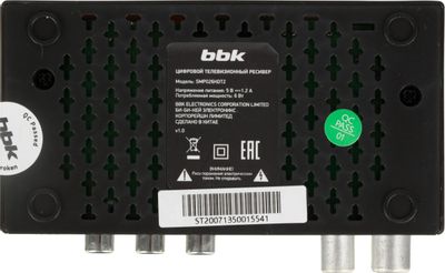 Ресивер DVB-T2 BBK SMP026HDT2, черный – купить в Ситилинк | 1435619