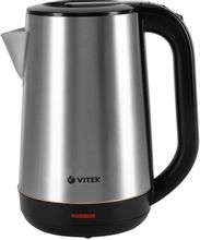 Чайник электрический Vitek VT-1139, 2200Вт, сталь и черный – купить в Ситилинк | 2033961