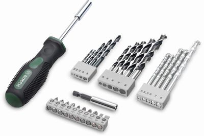 Набор бит и сверл Bosch 2607017201, универсальное, круглый, 27шт ...
