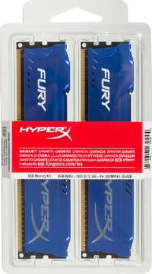 Оперативная память Kingston HyperX Fury Blue Series HX316C10FK2/8 DDR3 ...