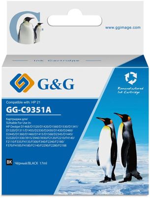 Картридж G&G GG-C9351A, № 21, черный / GG-C9351A – купить в Ситилинк ...