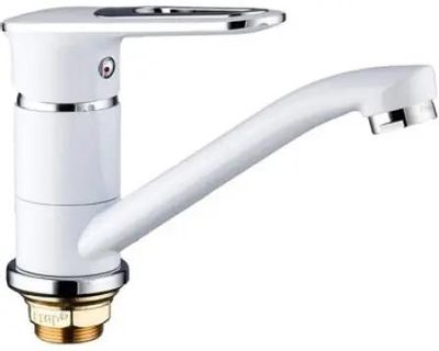 Смеситель для кухни (мойки) FRAP H49 хром/белый [F4549] – купить в Ситилинк | 1606330