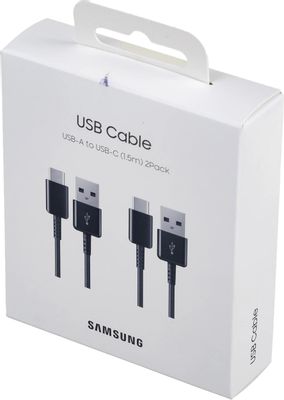 Кабель Samsung EP-DG930MBRGRU, USB Type-C (m) - USB (m), 1.5м, черный ...