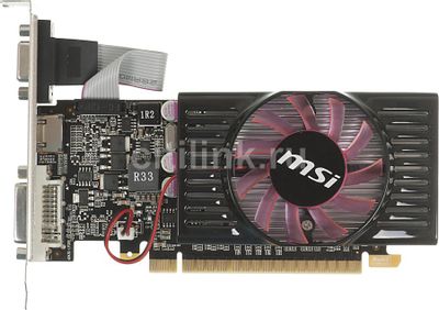 Видеокарта MSI NVIDIA GeForce GT 620 2ГБ DDR3, Low Profile, Ret [n620gt ...
