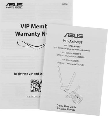 Wi-Fi + Bluetooth адаптер ASUS PCE-AXE59BT PCI Express x1 – купить в ...