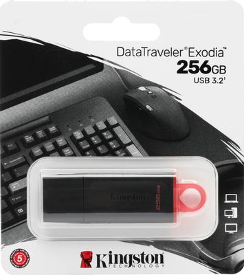 Отзывы на Флешка USB Kingston DataTraveler Exodia 256ГБ, USB3.0, черный ...