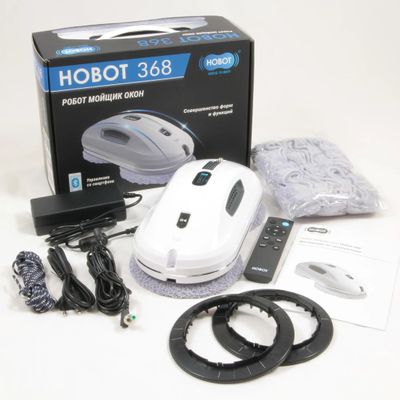 Характеристики Робот-мойщик окон HOBOT 368, белый [hobot-368] (1517809 ...