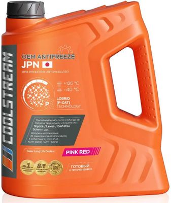 Характеристики Антифриз Coolstream JPN красный 4.651162791л 5кг (CS-011002-RD) (1809520 ...