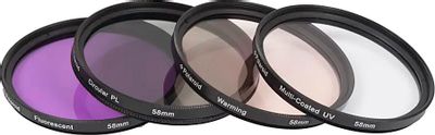 Обзор товара набор фильтров Polaroid UV+CPL+FLD+WARMING 58мм (694035) в ...