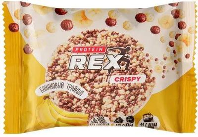 Печенье PROTEIN REX Crispy, 12х55гр, Банановый трайфл [00-00003307 ...