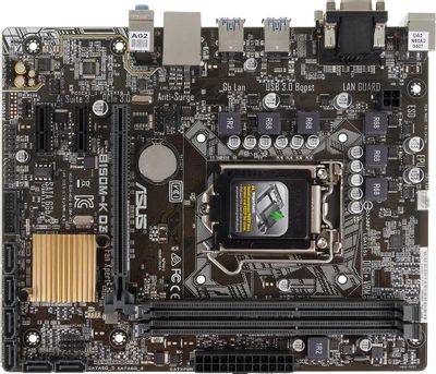 Материнская плата ASUS B150M-K D3, LGA 1151, Intel B150, mATX, Ret ...
