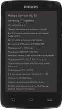 Смартфон Philips Xenium W732, черный / серый – купить в Ситилинк | 719132