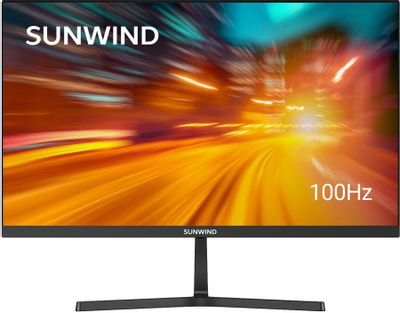 Обзор товара монитор SunWind 27" SM-27FI221 IPS FHD чер 5ms HDMI DP VGA M/M 100Hz 300cd Ex (Б/У ...