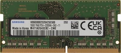 Характеристики Оперативная память Samsung M471A2G43CB2-CWE DDR4 - 1x 16ГБ 3200МГц, для ноутбуков ...